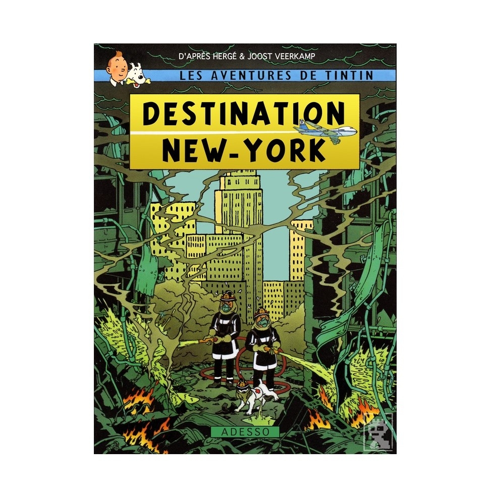 Tintin Print Destination New York A4 Print - Shop All Art at The Vault ...