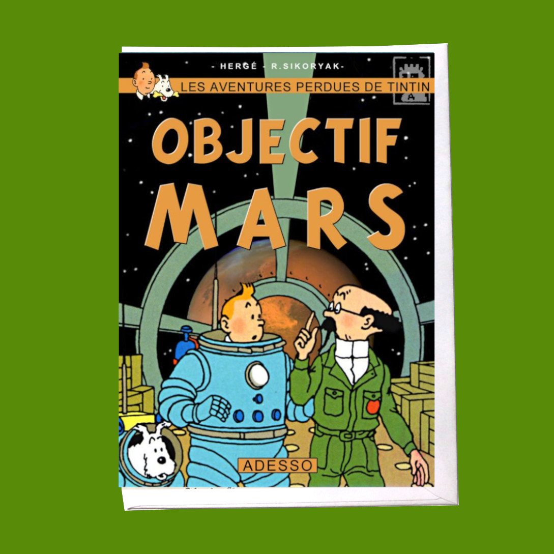 Tintin Destination Mars Card - For All Occasions Cards at The Vault NZ ...