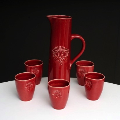 Steiner ceramic Pohutukawa Jug small - NZ : Artist and Brands at The ...