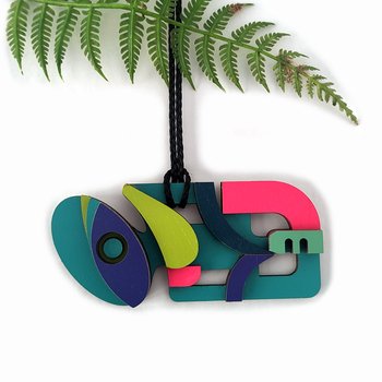 Uenuku Pendant Mid Green - Jewellery at The Vault NZ - NZ