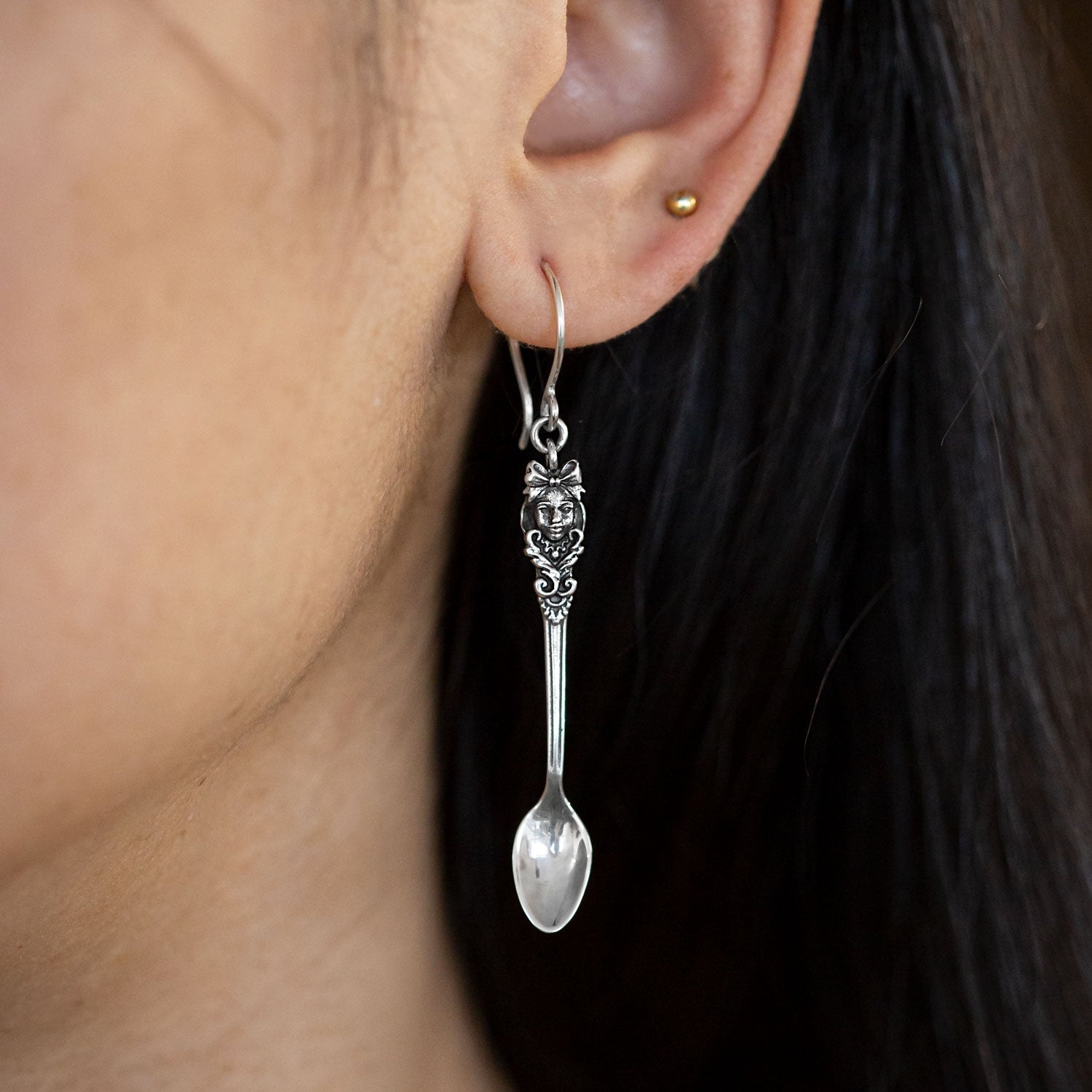 Goldilocks Spoon Earrings Silver Jewellery At The Vault Nz Nz