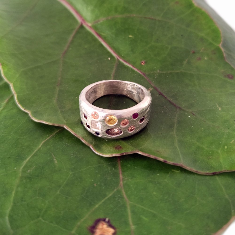 Companion Ring Silver and Synthetic Sapphires - Jewellery at The Vault ...