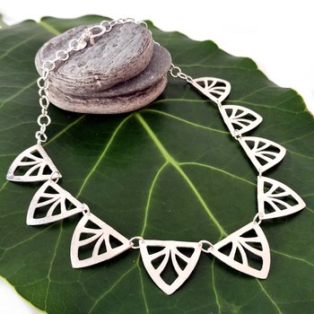 Segments Necklace Silver - Jewellery at The Vault NZ - NZ SOR