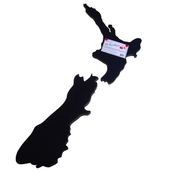 Pinboard Wizard NZ Map Black - NZ : Ian Blackwell at The Vault NZ